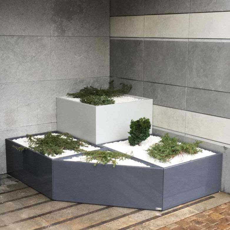 Fiber cement planter - IRM100.80H40 - ATELIER SO GREEN - polystyrene ...