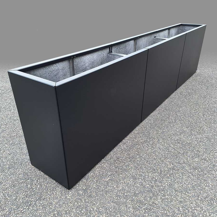 Aluminum planter - STEELAB SAA-L - ATELIER SO GREEN - rectangular ...