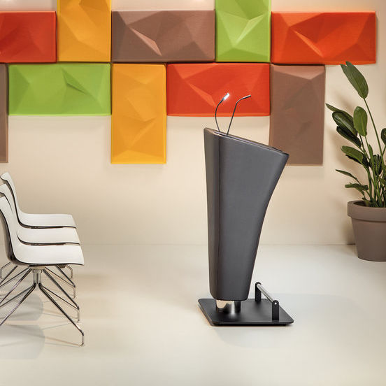 Conference lectern - NAGOYA - Made Design Barcelona - metal / polyethylene