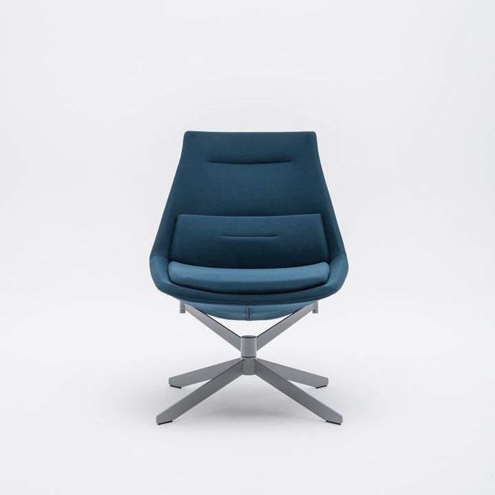 Contemporary office armchair - FRANK - MDD - fabric / metal / reclining