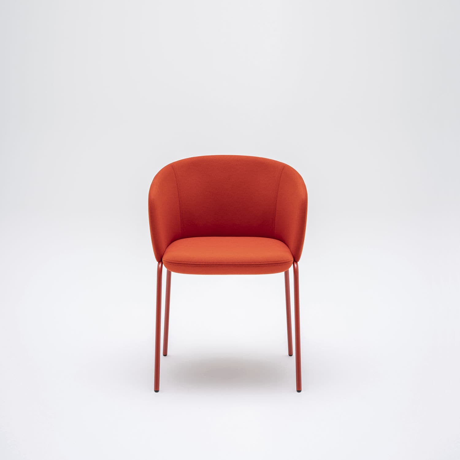 Contemporary visitor chair - GRACE - MDD - indoor / fabric / leather