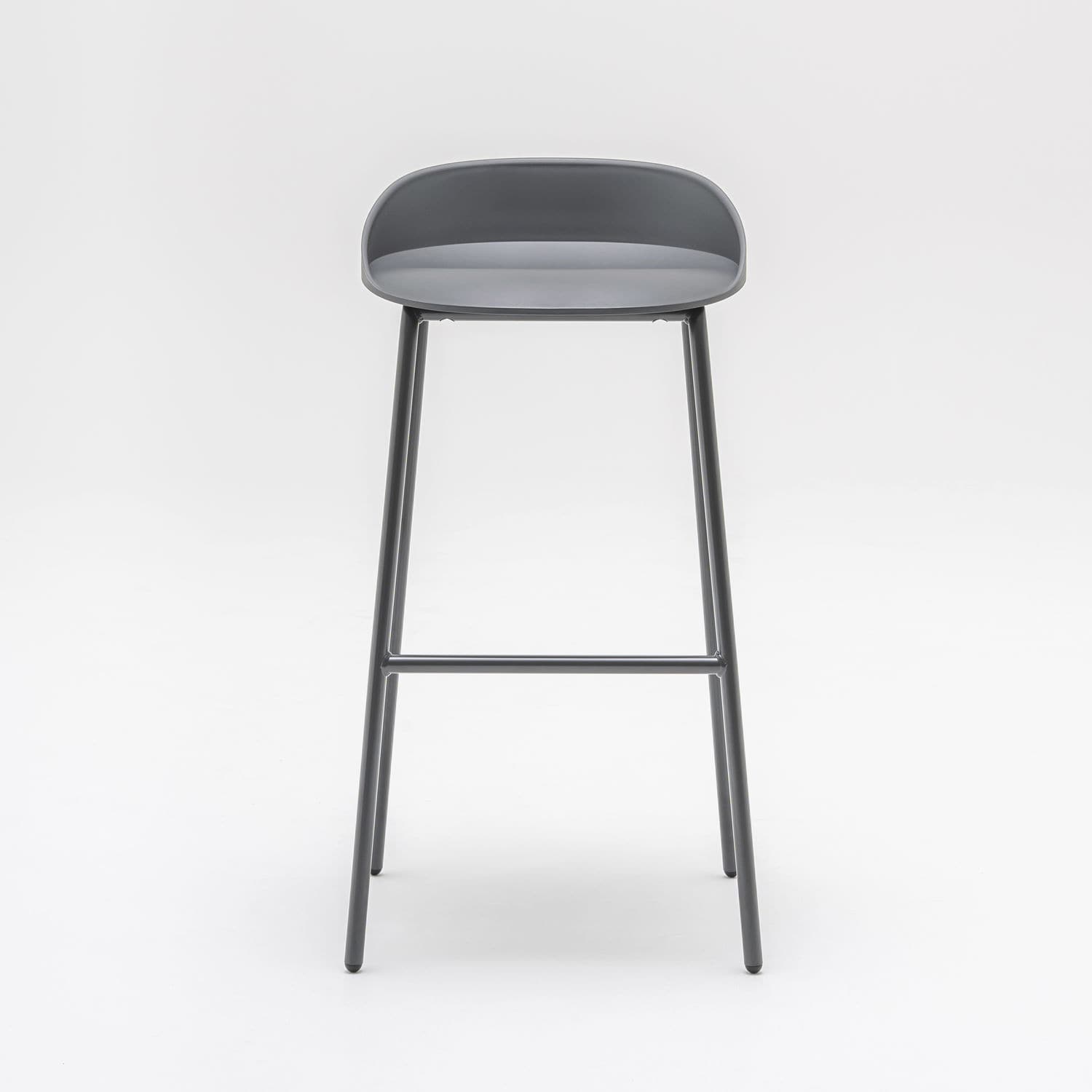 Contemporary bar stool - Team - MDD - polypropylene / fabric / powder ...