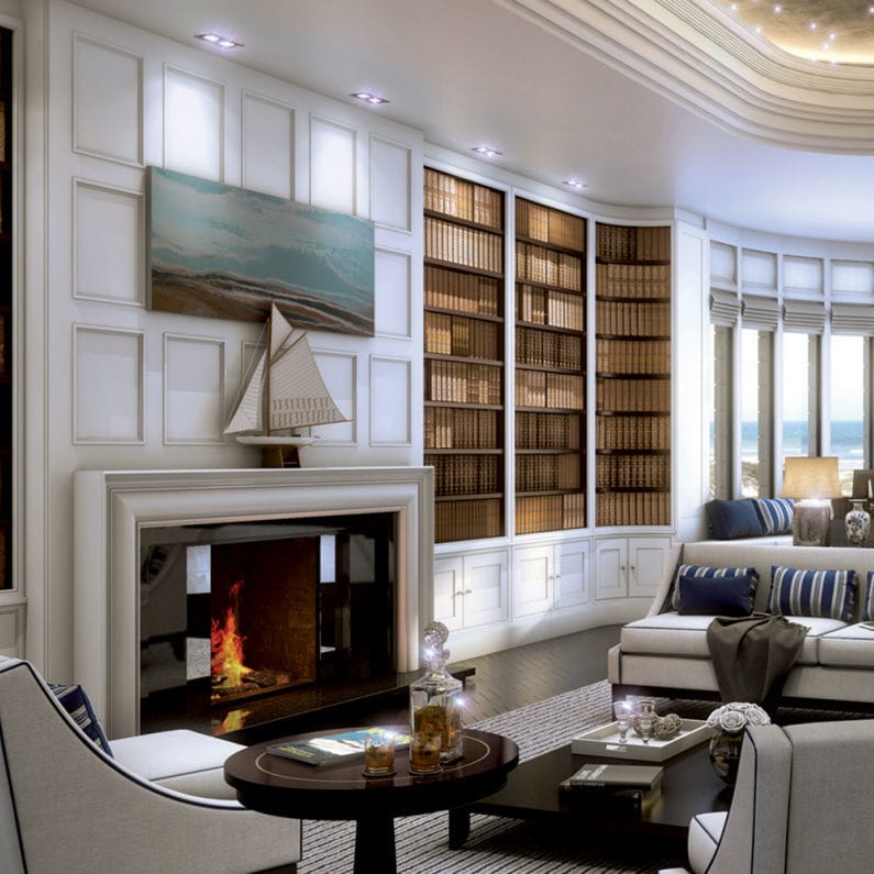 Modular bookcase - ALPHA DECO - Clive Christian - wall-mounted / floor ...