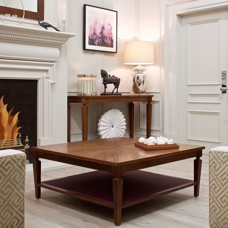 Traditional coffee table - FLARE - Clive Christian - walnut / wood ...