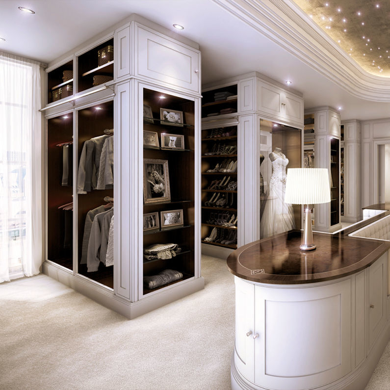 Modular walk-in wardrobe - ALPHA DECO - Clive Christian - traditional ...