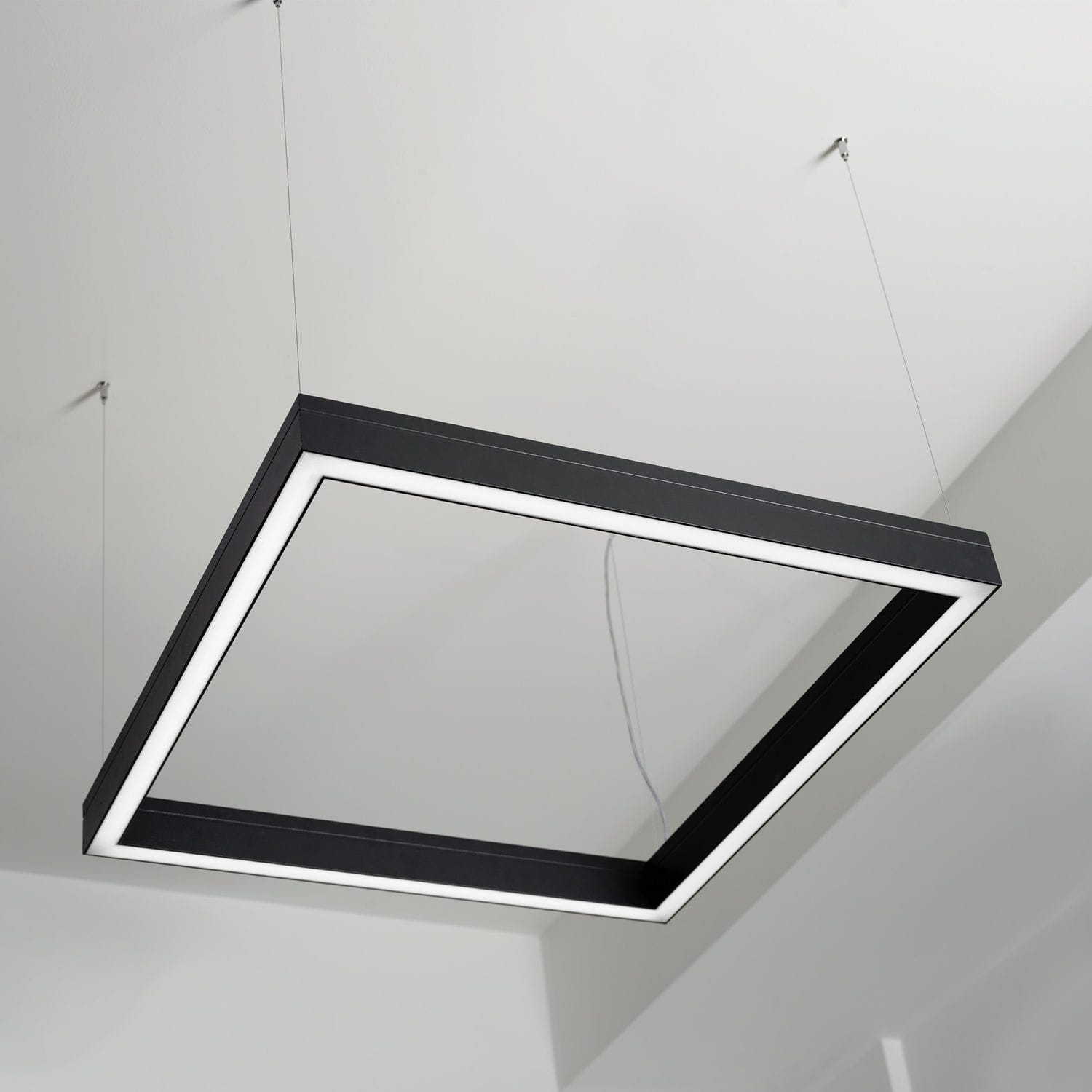 Hanging light fixture - RAIL QUADRA 1561 - Egoluce - LED / square ...