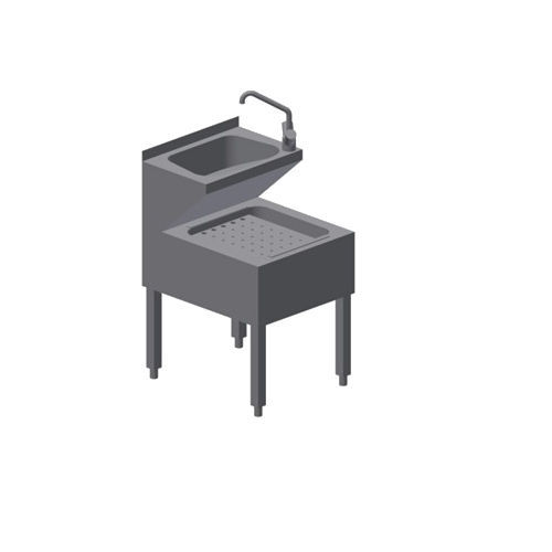 Single-bowl kitchen sink - JANITOR - Tournus - without drainboard ...