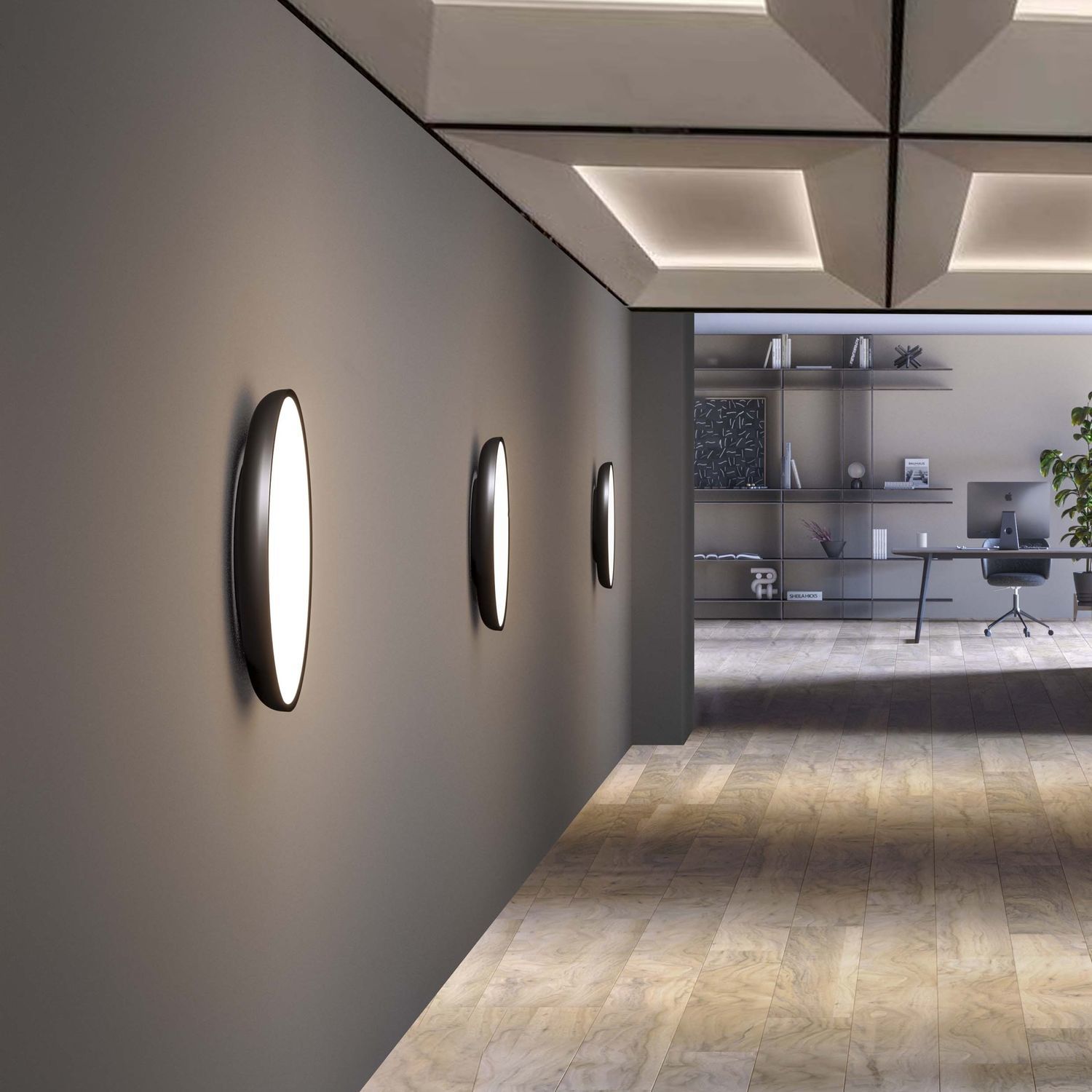 Contemporary wall light - ZERO 30-40-50-60 - lumen center italia srl ...