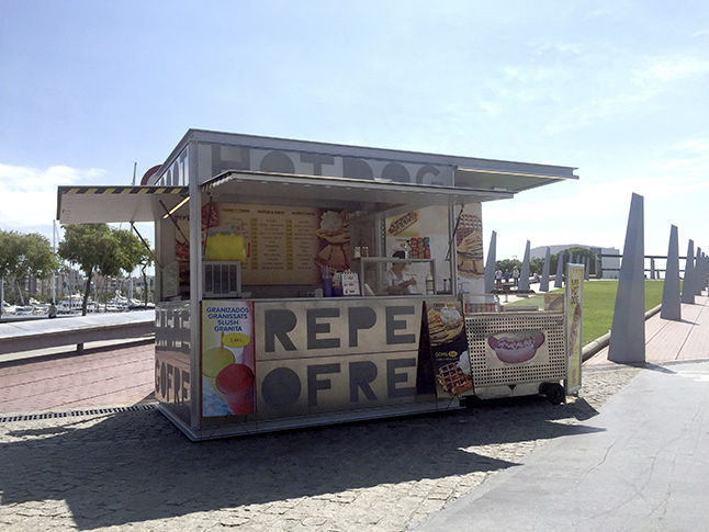 Commercial kiosk - AXIS 1 - URBADIS Microarquitectura - stainless steel