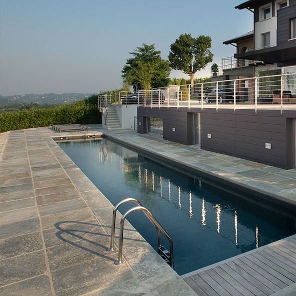 Fixed pool ladder - Piscine Acquaform - stainless steel / home / outdoor