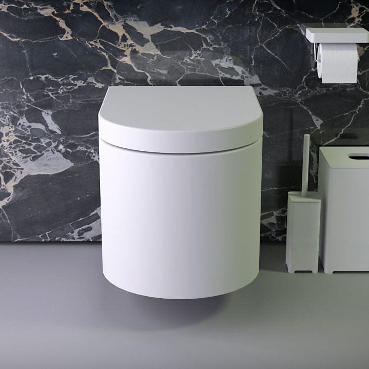 Wall-hung toilet - PRIME - KNIEF & CO. GmbH - ceramic / rimless / modern