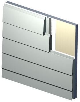 Panel cladding - MT SHIPLAP - MetalTech-USA - metal / smooth