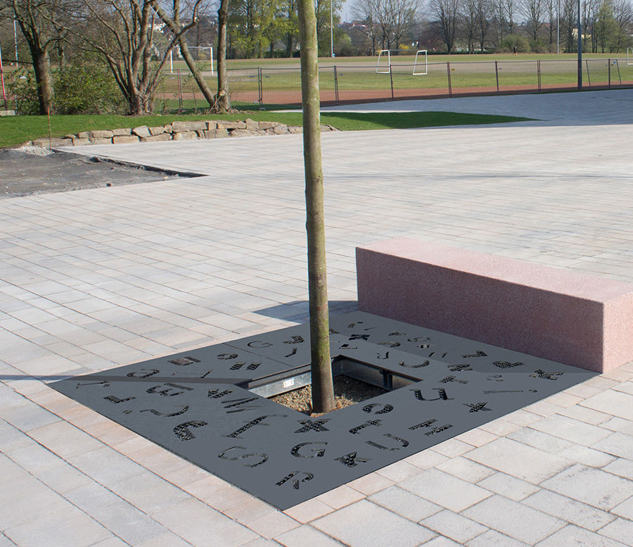Square tree grate - GRAMMAL - NORCOR MOB.URBAIN - round / galvanised ...