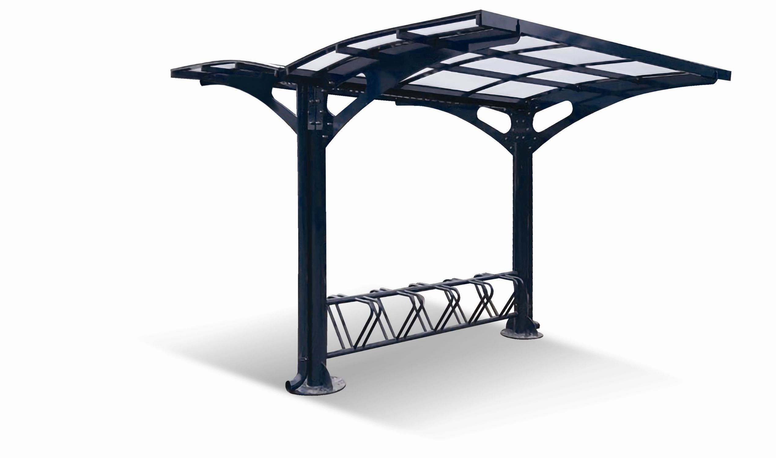 Polycarbonate canopy cycle shelter - 21-H - NORCOR MOB.URBAIN - design ...