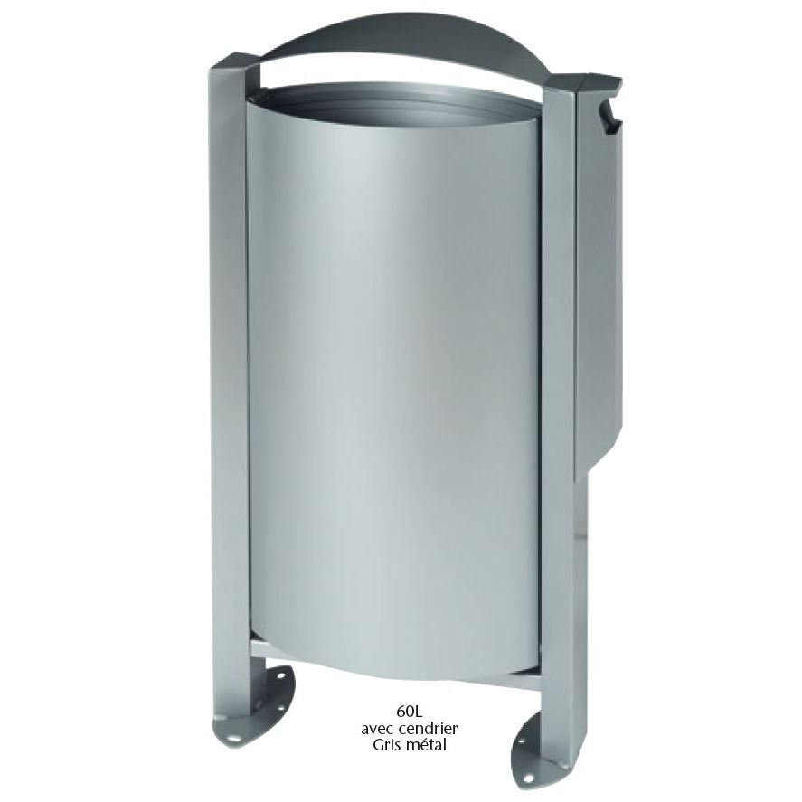 Public trash can - CLAUDIA-60 - NORCOR MOB.URBAIN - sheet steel ...