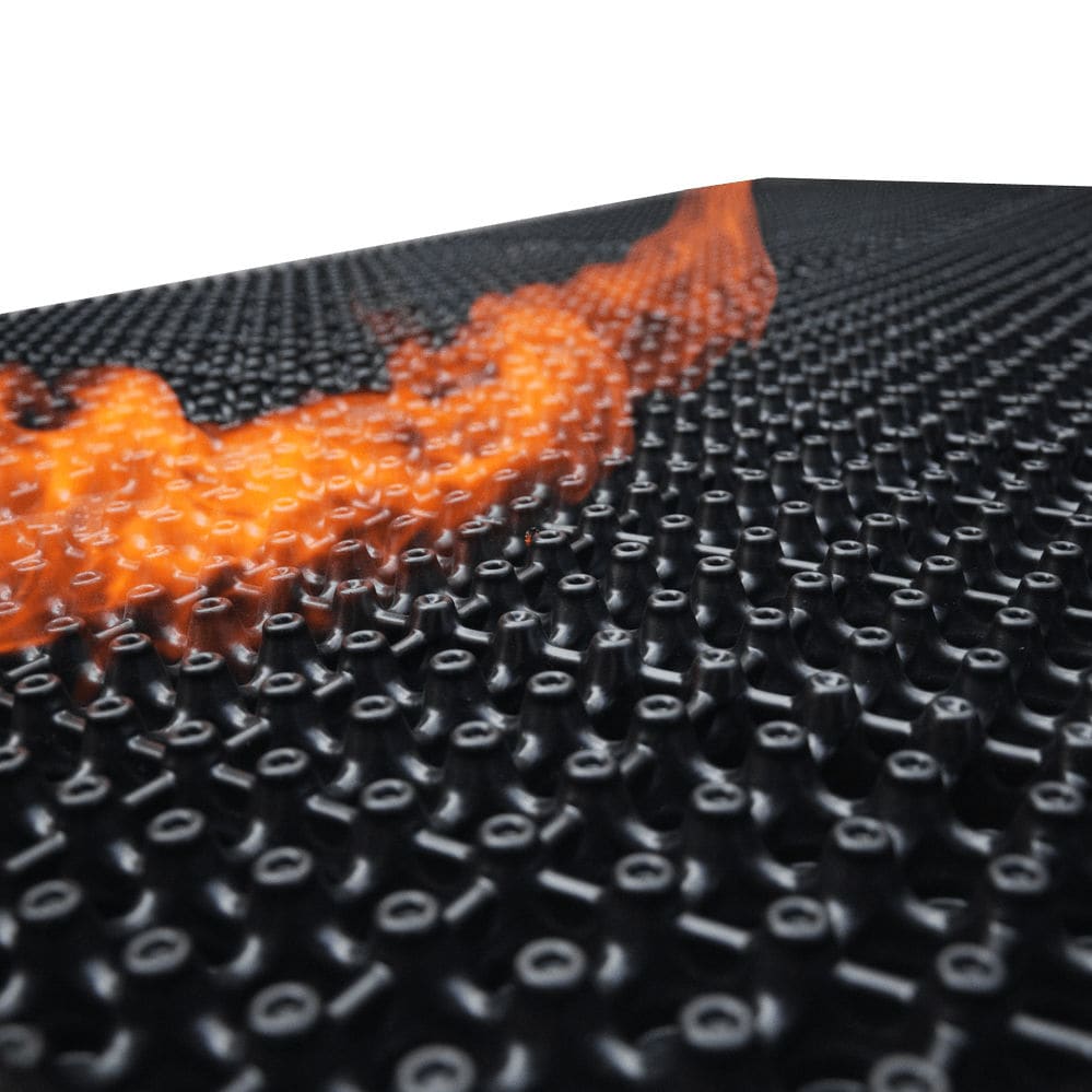 Polystyrene drainage membrane - DIADRAIN-25HF-M - DIADEM - studded ...