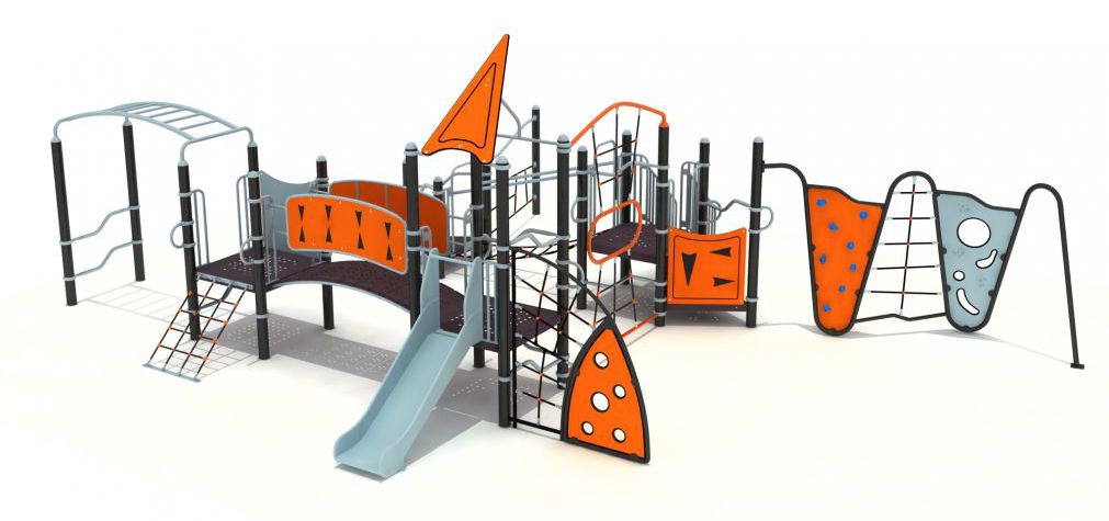 Public play structure - MK-J8028 - Novum 4 Kids - galvanised steel ...