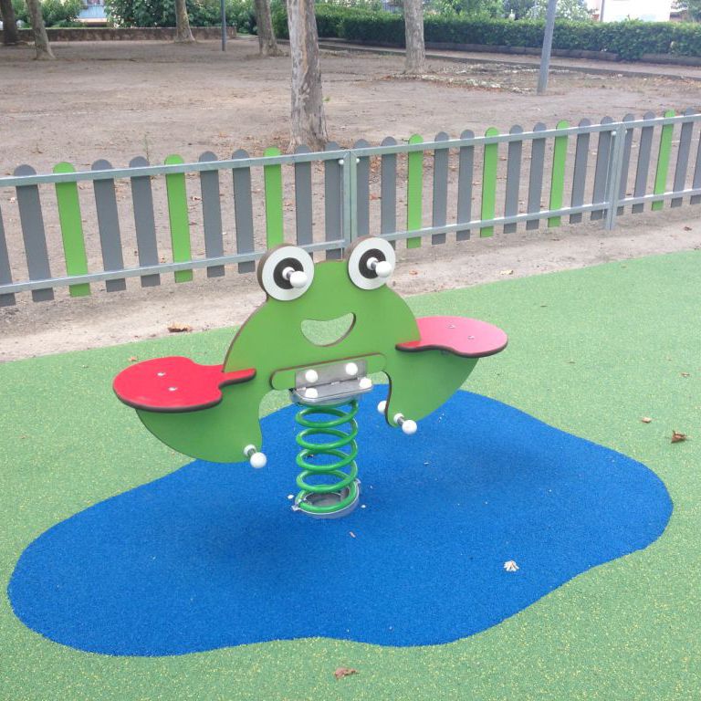 Steel spring rocker - BIBOU : GRENOUILLE - Transalp - HPL / animal / 2 ...