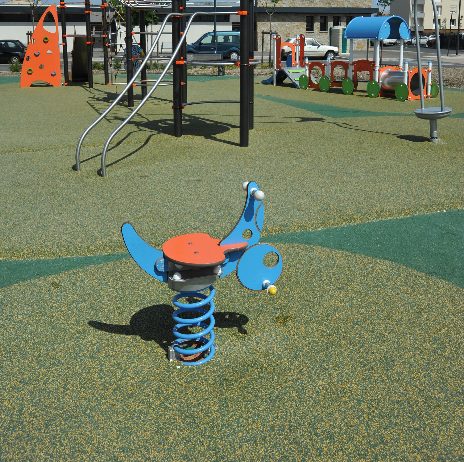 Plywood spring rocker - ATOLL : LUNA - Transalp - nature / 1-seat