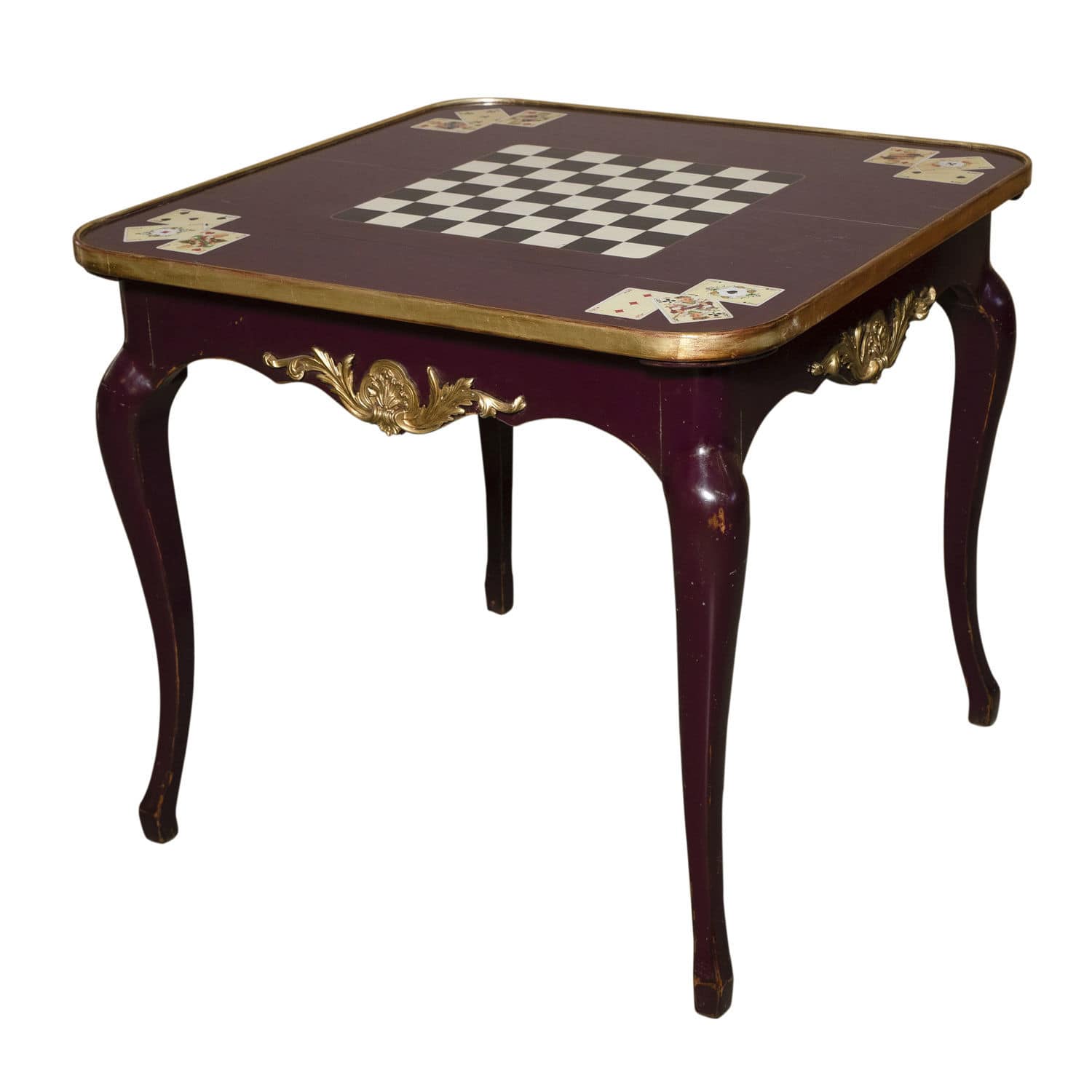 Classic bridge table - 686 B - MOISSONNIER - home / mahogany / beech