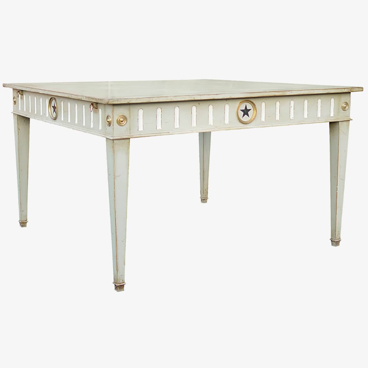Louis XVI style table - 654 B - MOISSONNIER - beech / lacquered wood ...