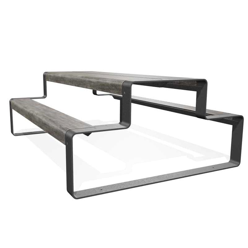Contemporary picnic table - OUTLINE - miramondo - metal / HPL ...