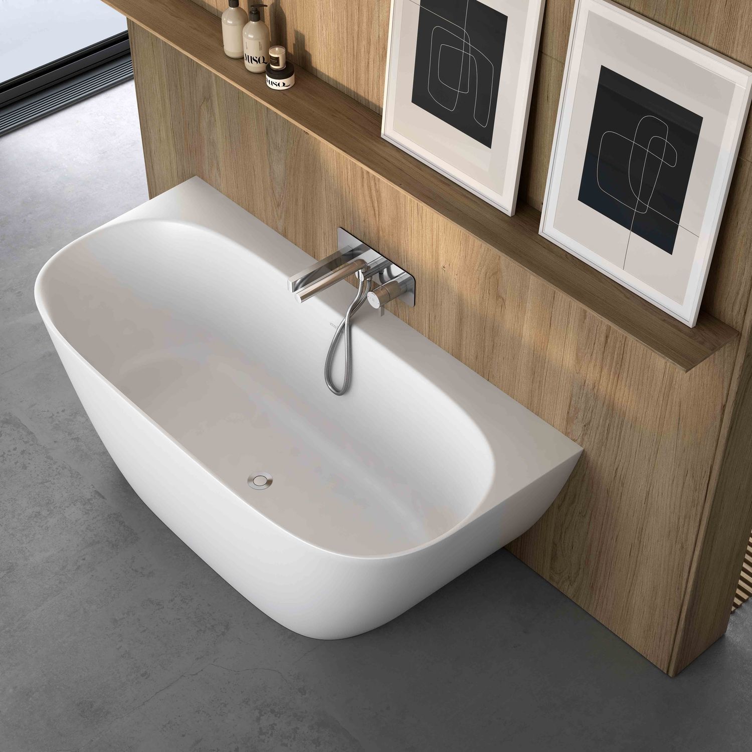 Oval bathtub - LUSSARI 1600 - Victoria + Albert - freestanding / back ...