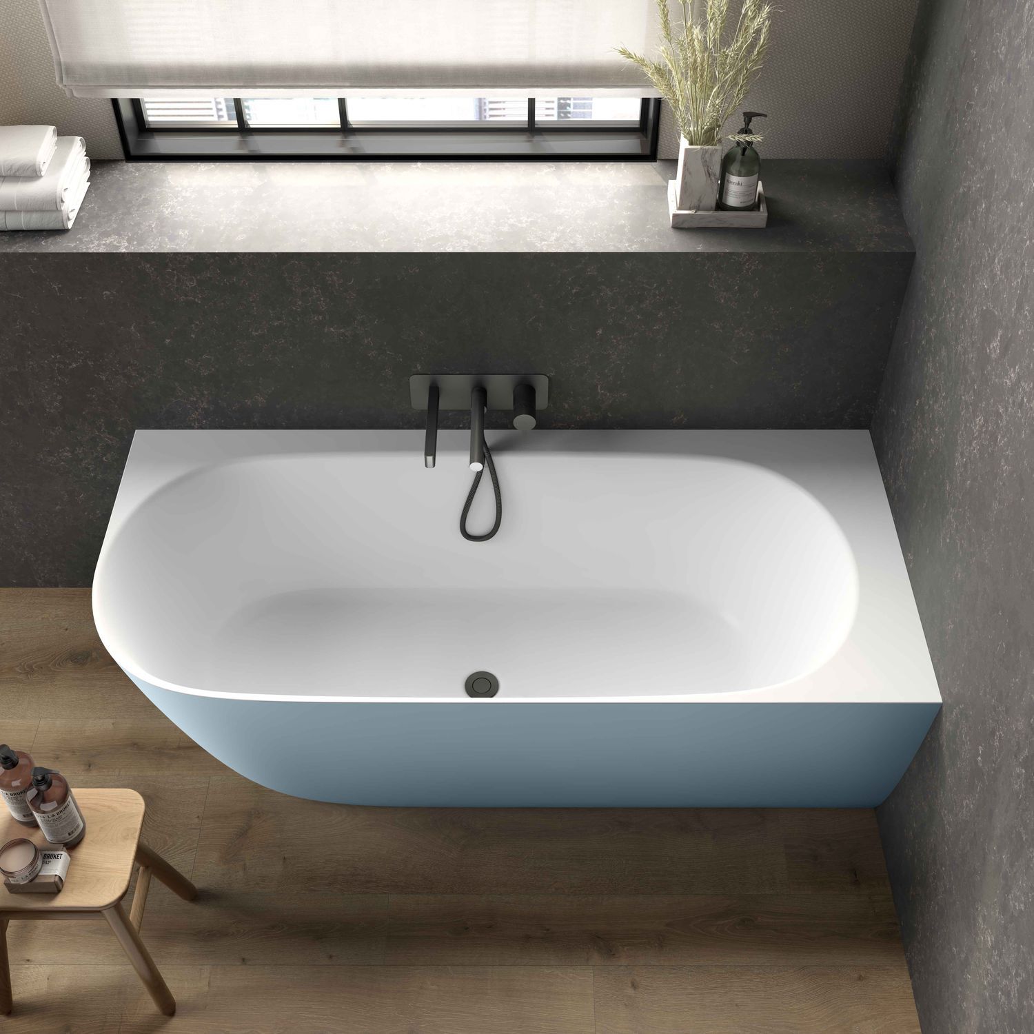 Oval bathtub - LUSSARI RH 1700 - Victoria + Albert - corner / free ...