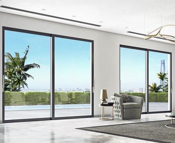 Aluminum sliding system - SMARTIA M45000 - ALUMIL - glass door ...