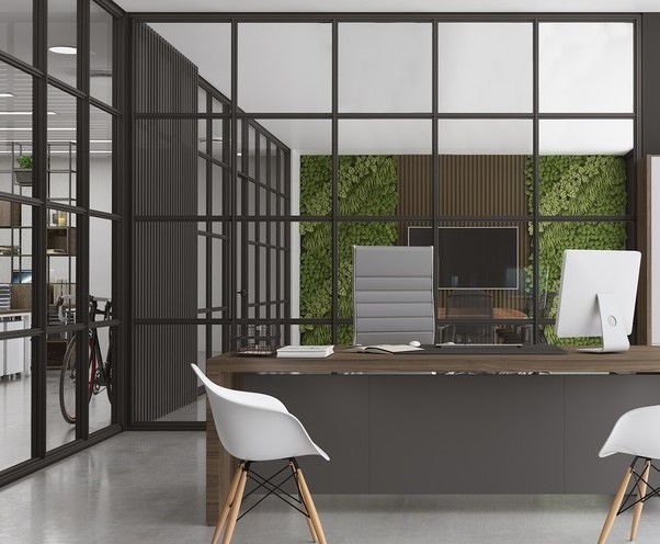 Removable partition - SMARTIA P150 URBAN - ALUMIL - with glass panel ...