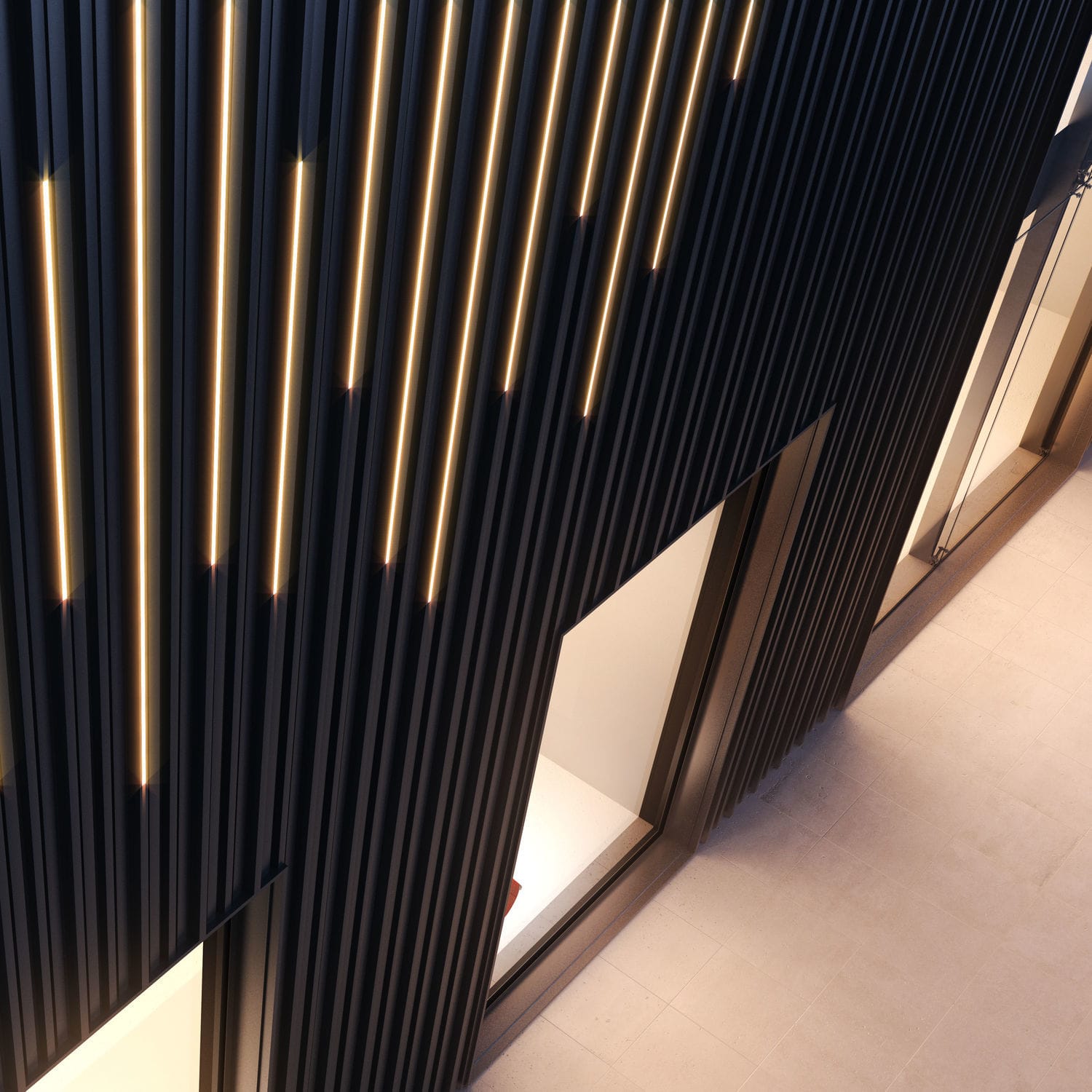 Panel cladding - SMARTIA Barcode - ALUMIL - aluminum / vertical ...