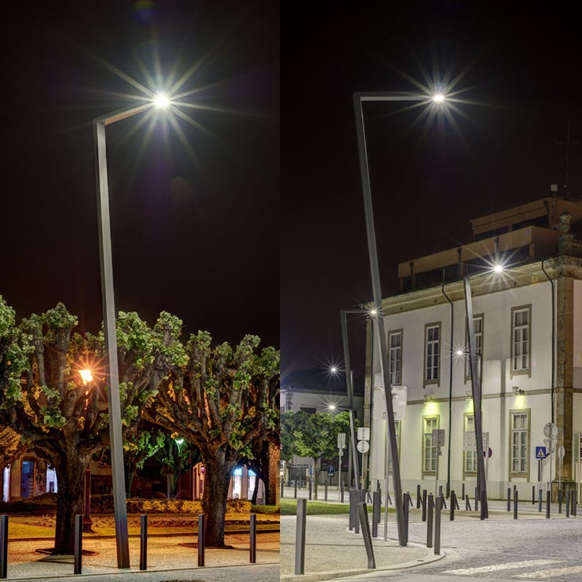 Urban lamp post - GEMINI - LARUS DESIGN - contemporary / steel / LED