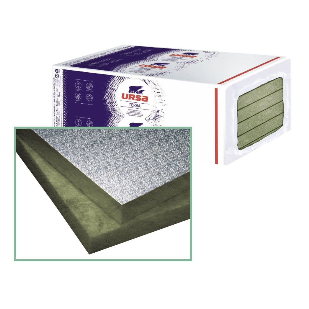 Thermal-acoustic insulation - TERRA : ALU - URSA France - glass wool ...