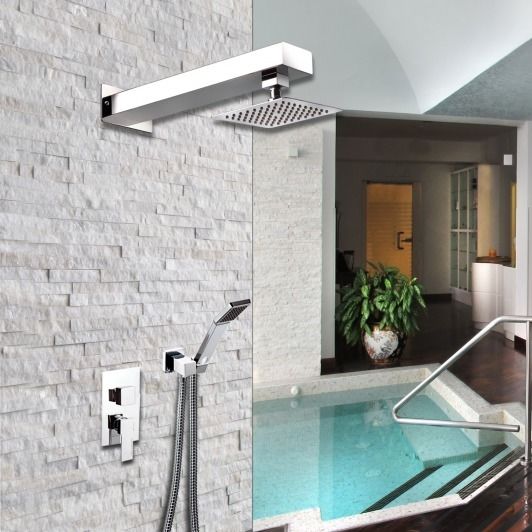 Wall-mounted shower set - DEBR02Q - Ama Luxury Shower - contemporary ...