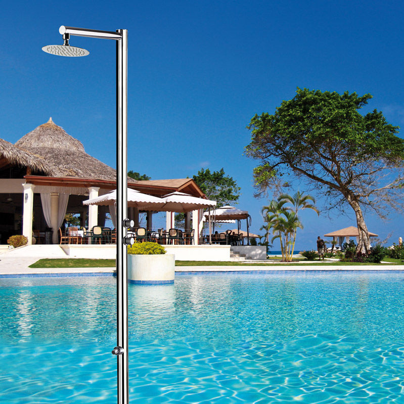 Pool garden shower - VE1250L - Ama Luxury Shower - stainless steel / home