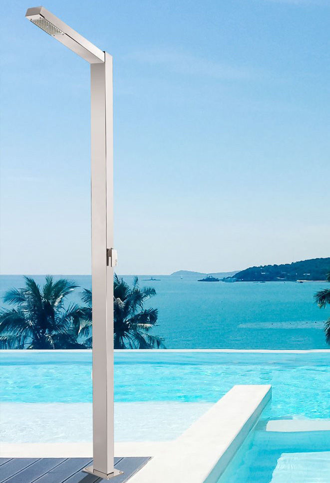 Pool garden shower - SA5900L - Ama Luxury Shower - stainless steel