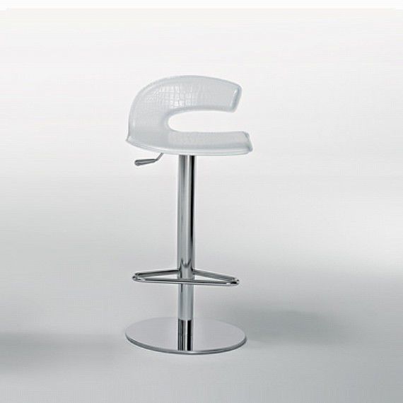 Contemporary bar stool - SAX - Julia - steel base / upholstered ...