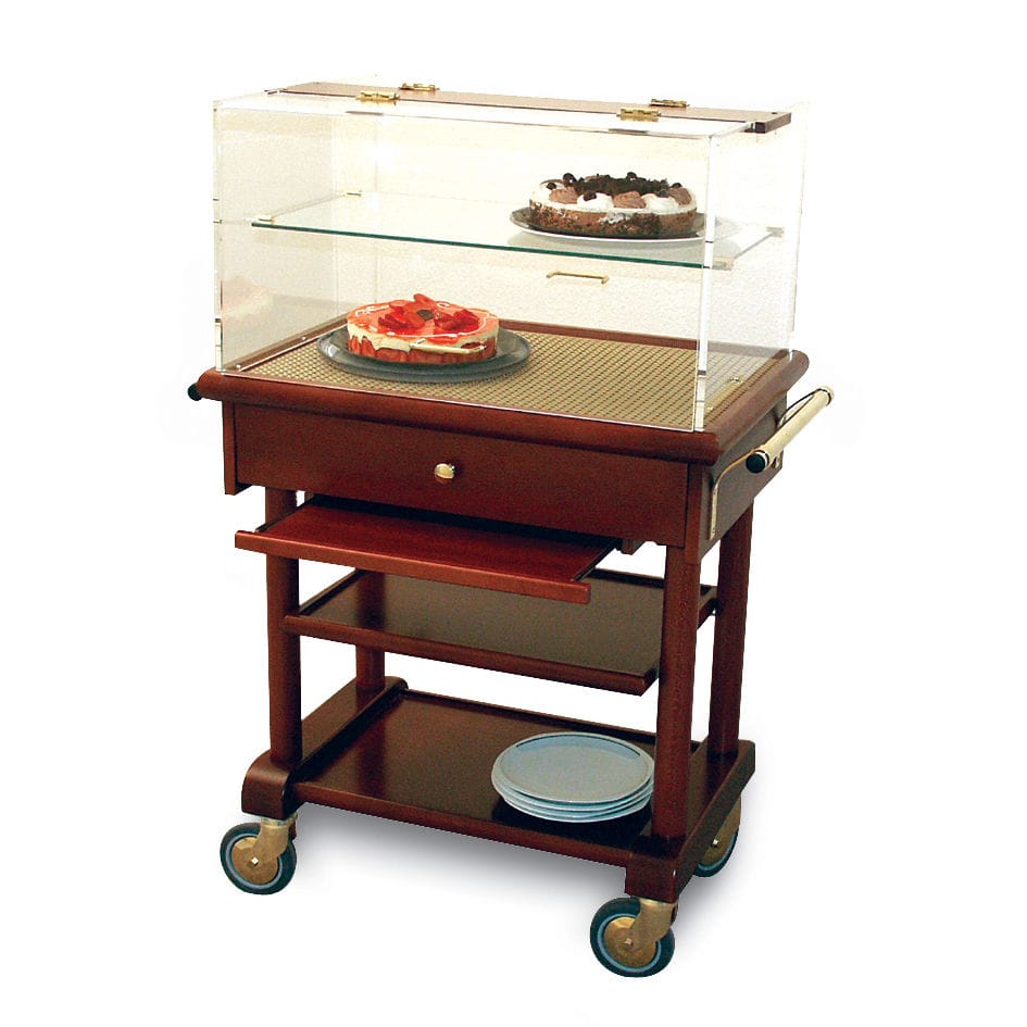 Commercial trolley - SATURNE : 303 - SERVIZIAL - refrigerated / wooden