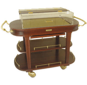 Commercial trolley - SATURNE : 501LE - SERVIZIAL - refrigerated / wooden