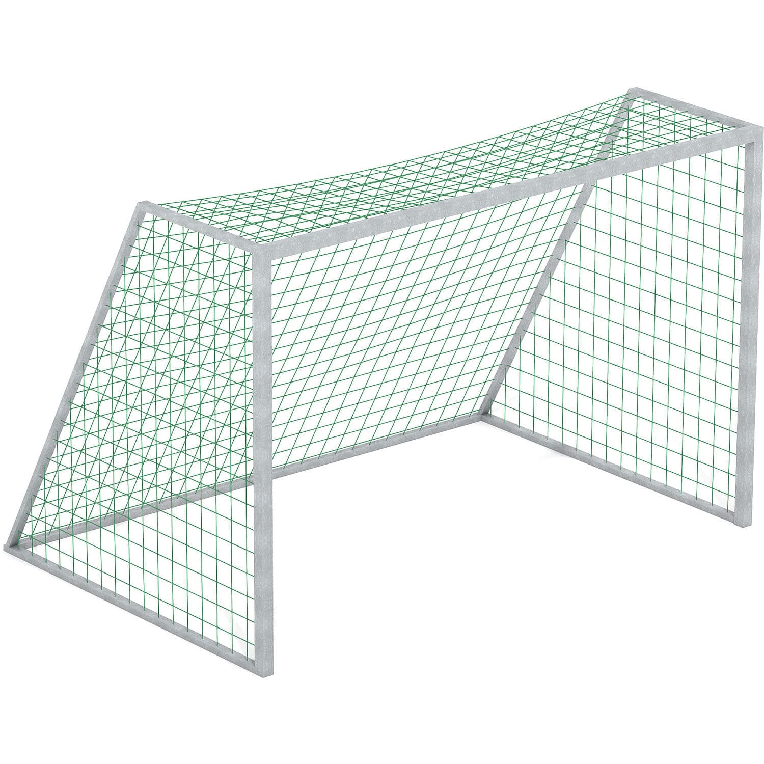 Steel football goal - JUNIOR - HAGS Aneby AB - mobile / silver-colored ...