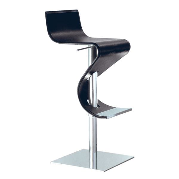Contemporary bar stool - TAMPA - KAP International - metal base ...
