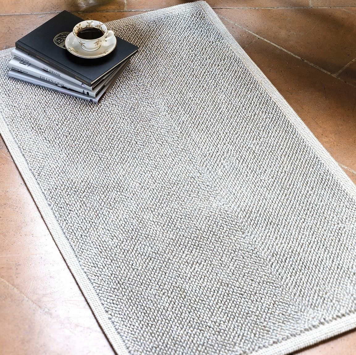 Contemporary rug - FALSO UNITO - MASTRO RAPHAEL - plain / cotton ...