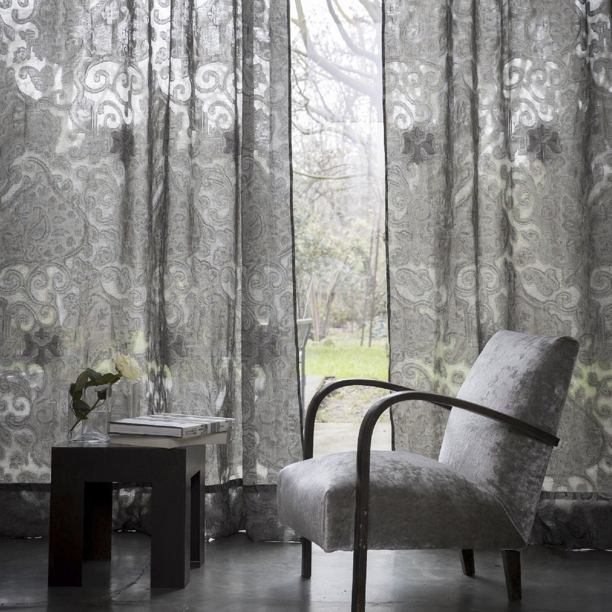 Curtain fabric - ABERDEEN II - MASTRO RAPHAEL - patterned / cotton / linen