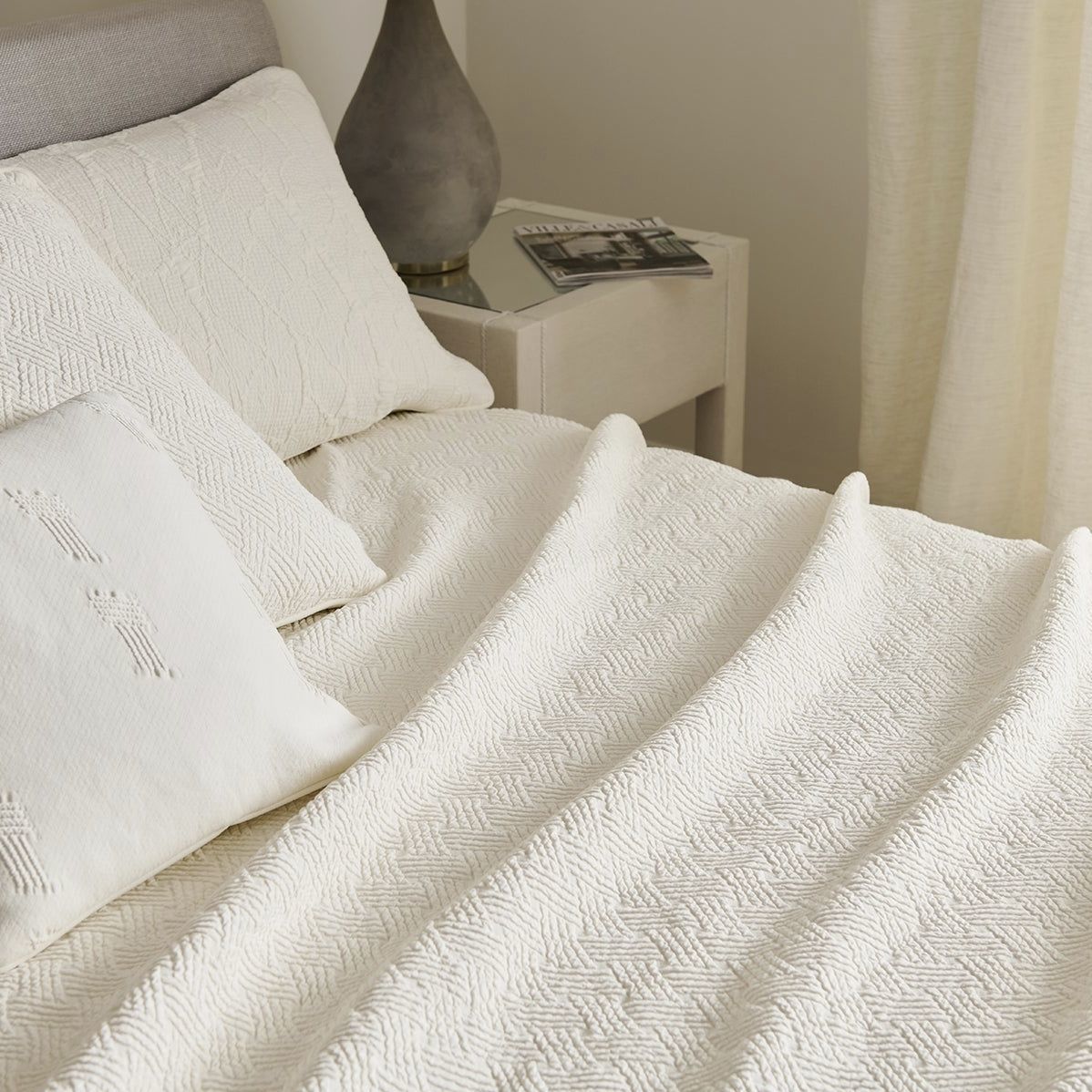 Fabric bed-cover - MIDSUMMER - MASTRO RAPHAEL - cotton