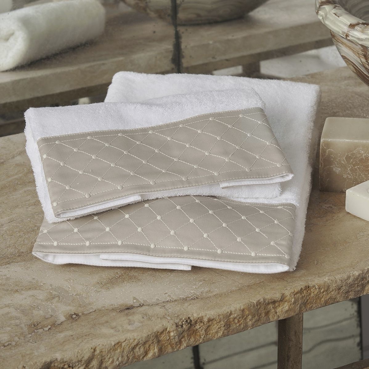 Cotton set of towels - FONTAINEBLEAU - MASTRO RAPHAEL - home / commercial