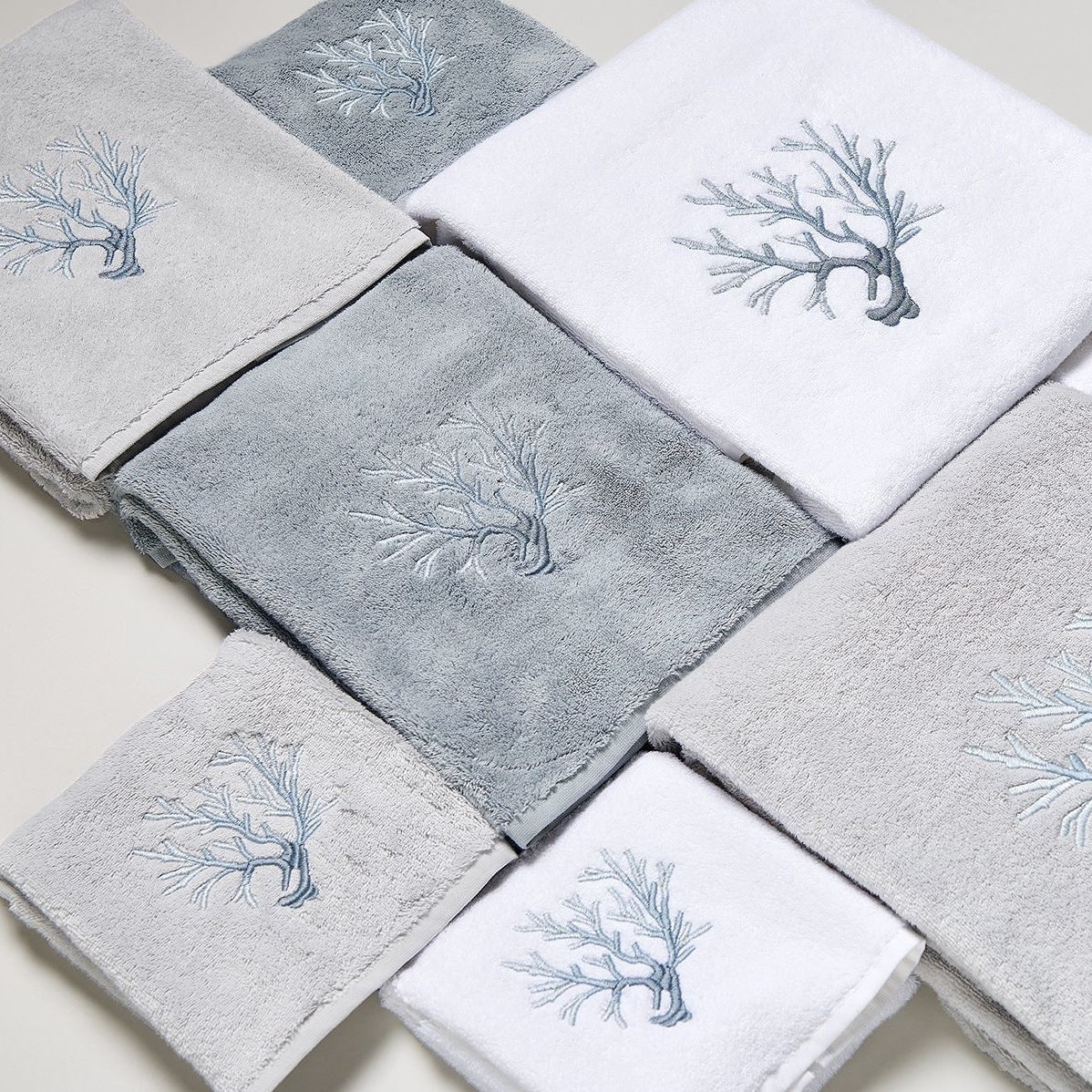 Cotton bath linen - CORALLOMANIA - MASTRO RAPHAEL - commercial