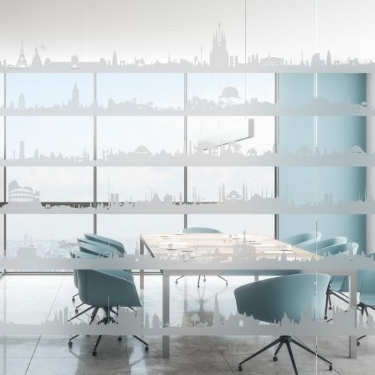 Glass decorative film - TWY 600 Dubaï - REFLECTIV WINDOW FILMS - PET ...