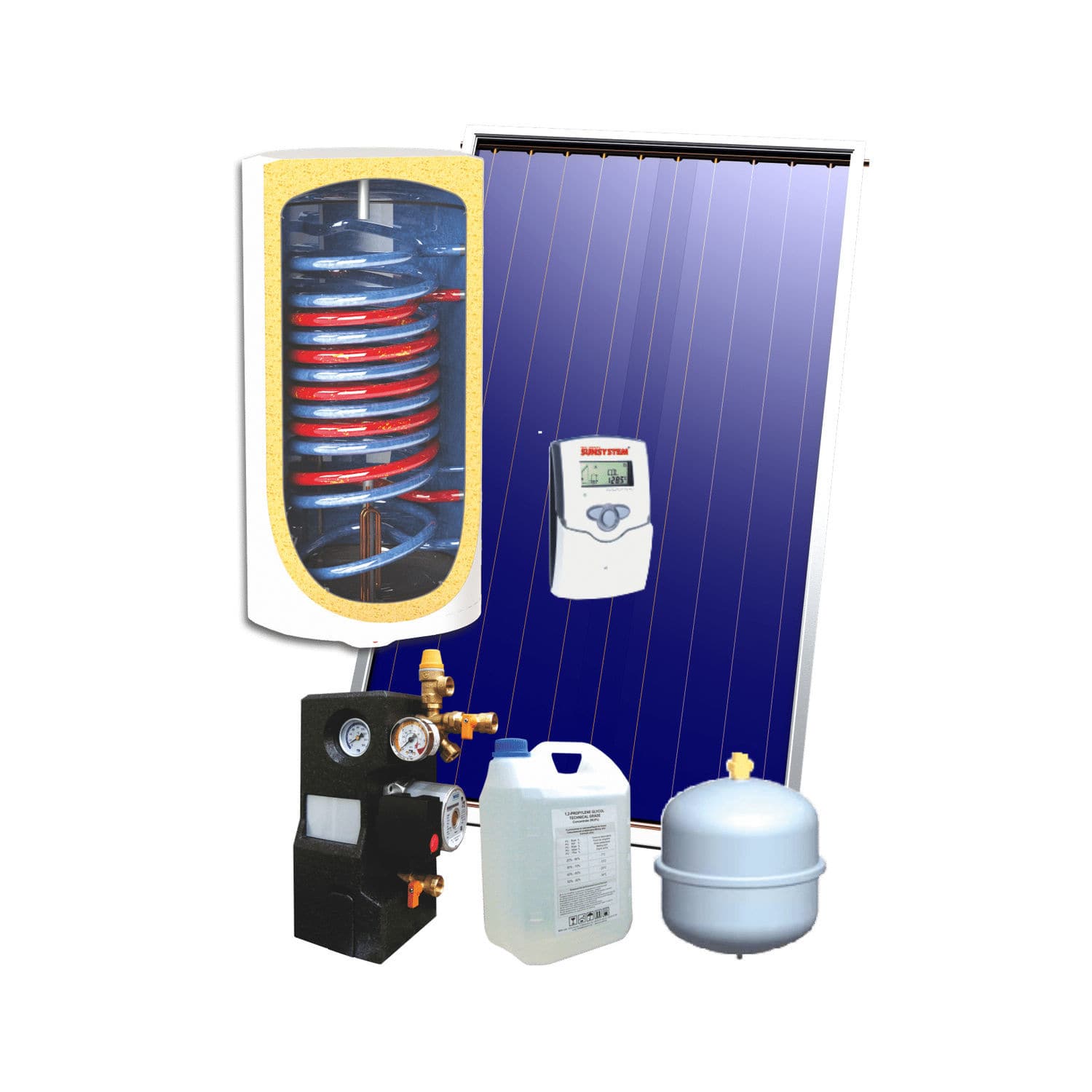 Hot water production solar kit - MB PRL+ PK SL FP 120 - NES - New ...
