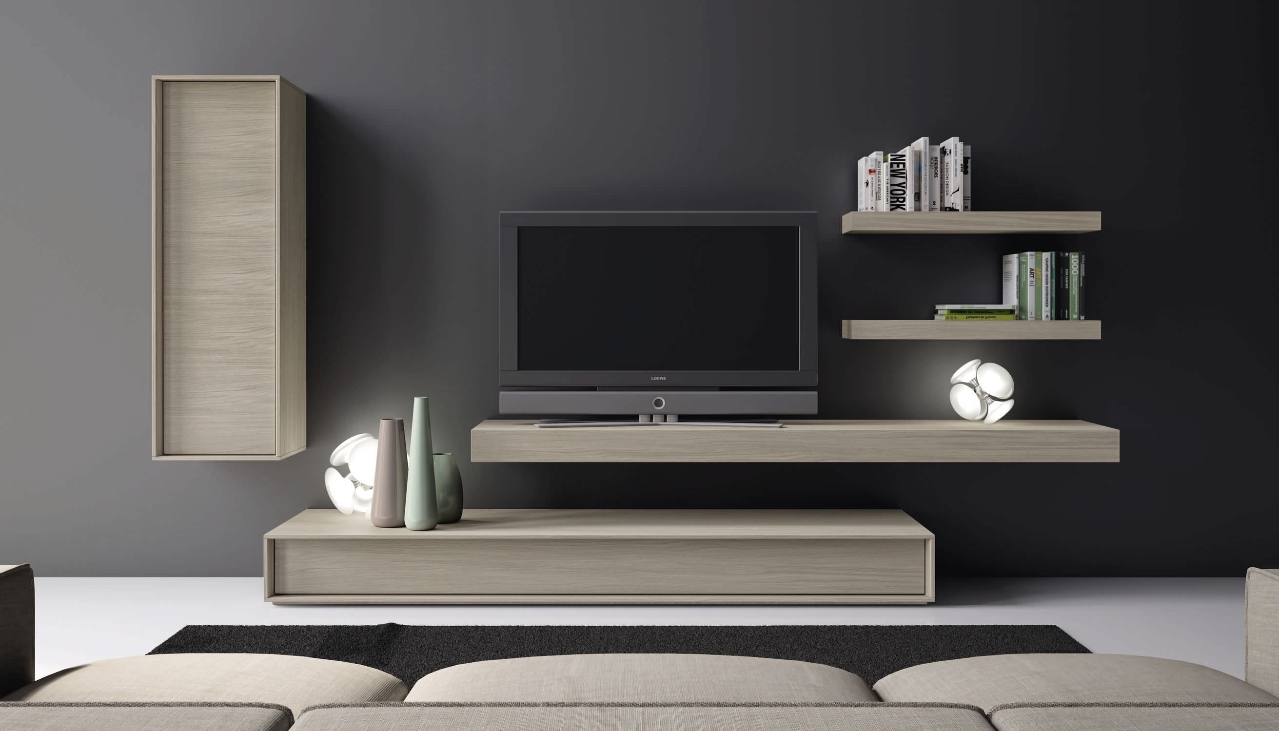 Contemporary TV wall unit - NEXT : 209 - A. Brito - wooden