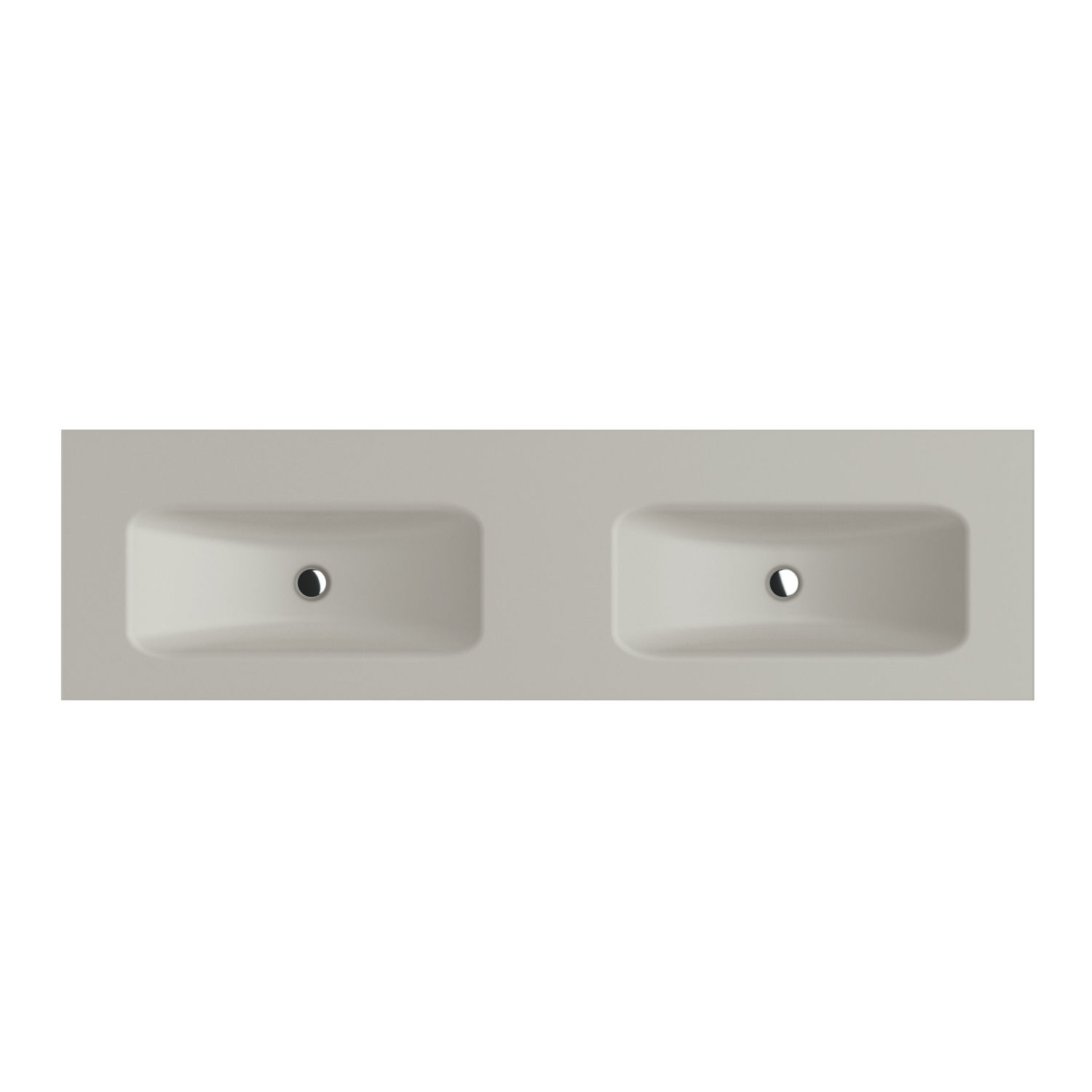 Integrated washbasin - DHARMA VETRO - Inda - ceramic / rectangular / 1-hole